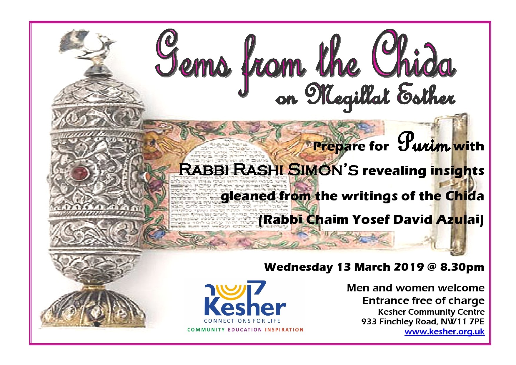 Gems from the Chida on Megillat Esther – Kesher